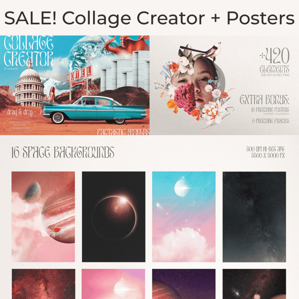 SALE! Collage Creator + Posters – MasterBundles