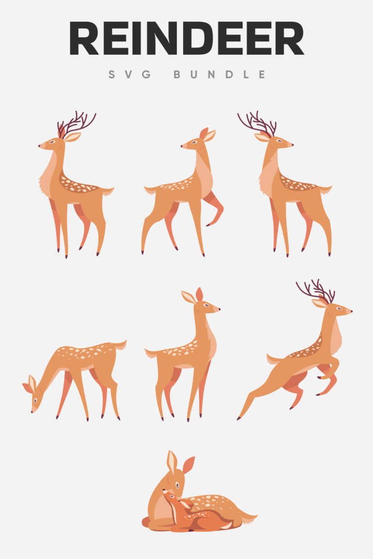 Reindeer SVG Bundle – MasterBundles