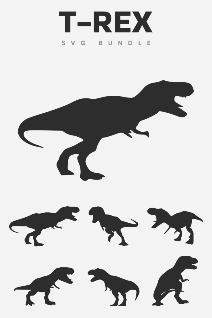 T-Rex SVG Bundle – MasterBundles