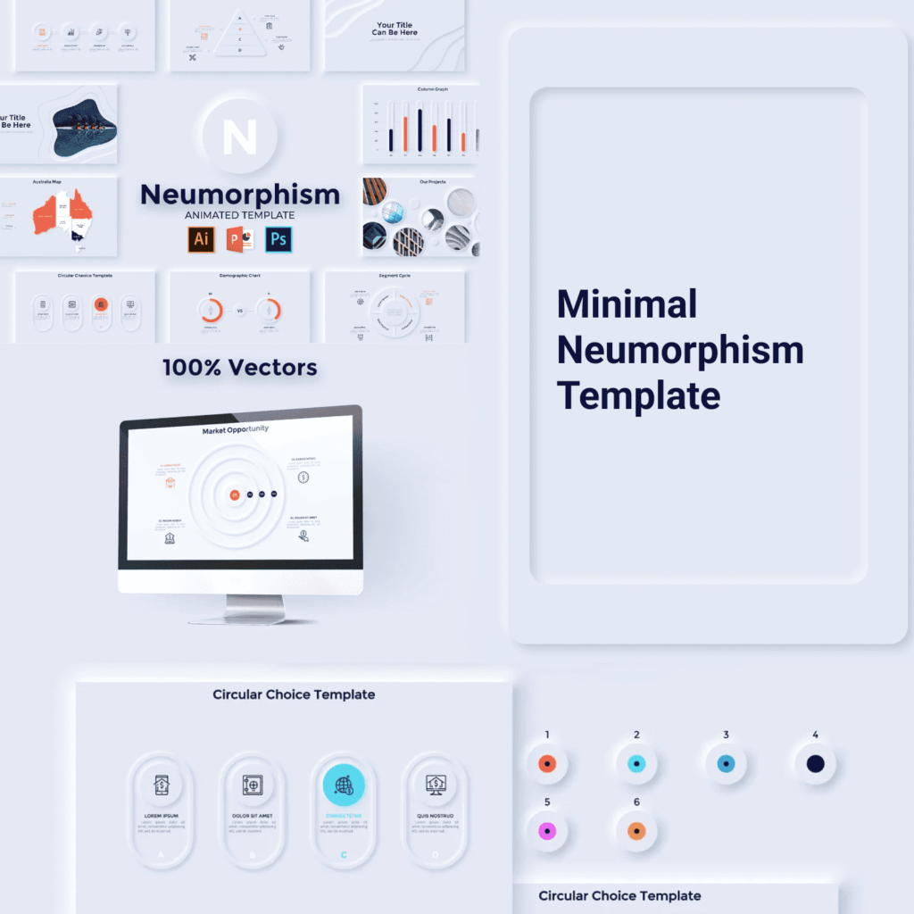 Minimal Neumorphism Template – MasterBundles
