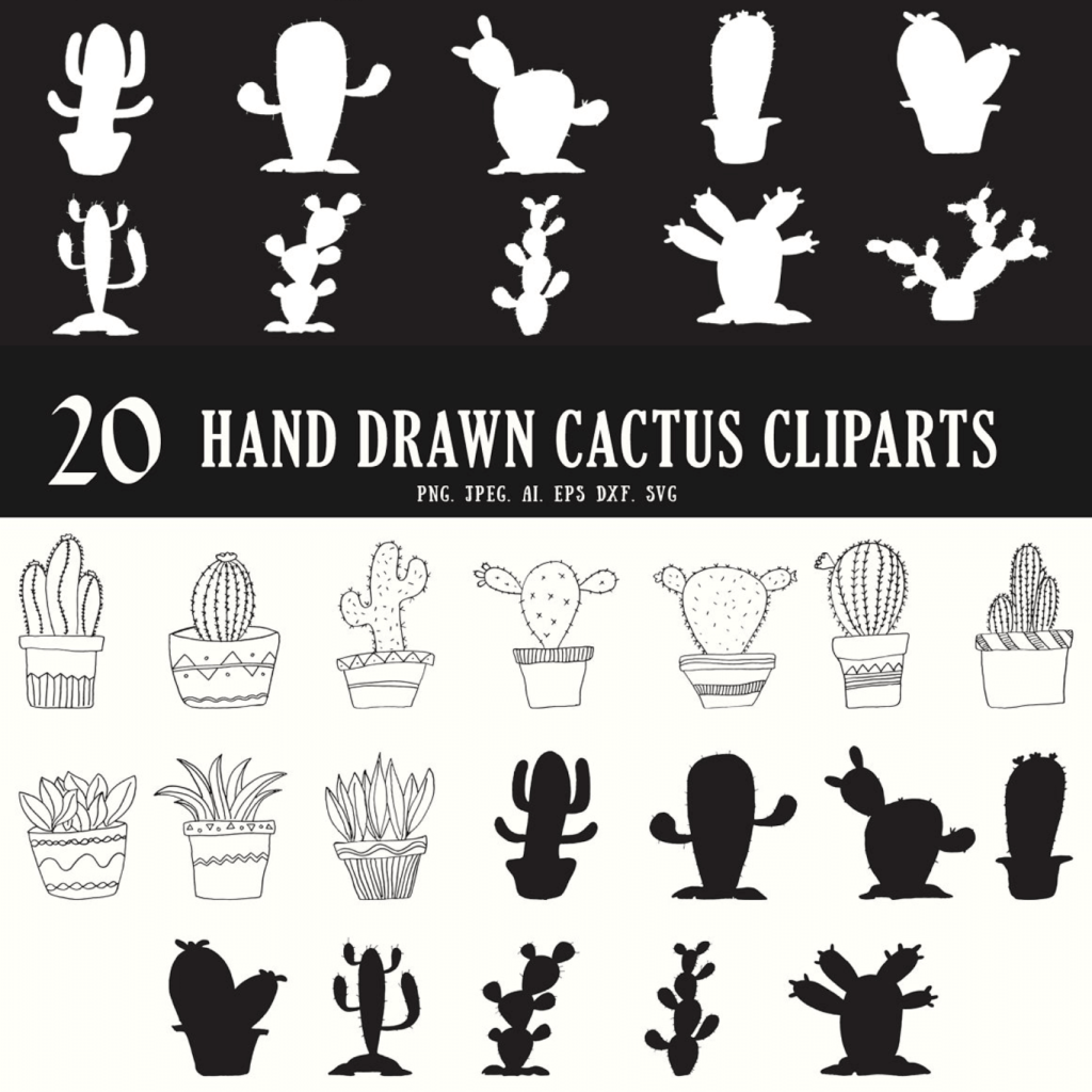Cactus Tree SVG Vector Design | MasterBundles