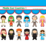Children Of The World Middle East Countries - PNG SVG EPS – MasterBundles