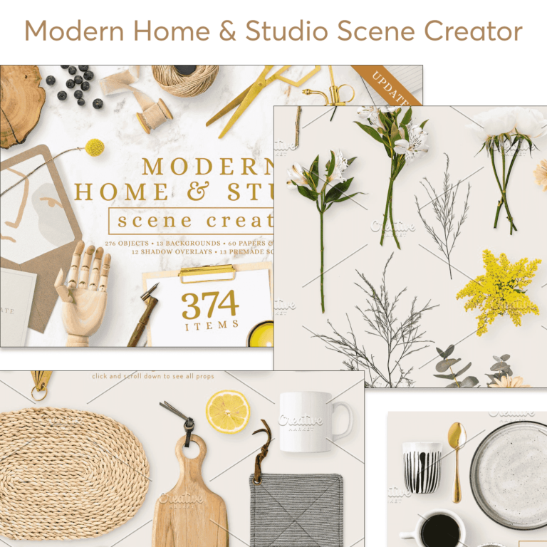 Modern Home & Studio Scene Creator – MasterBundles