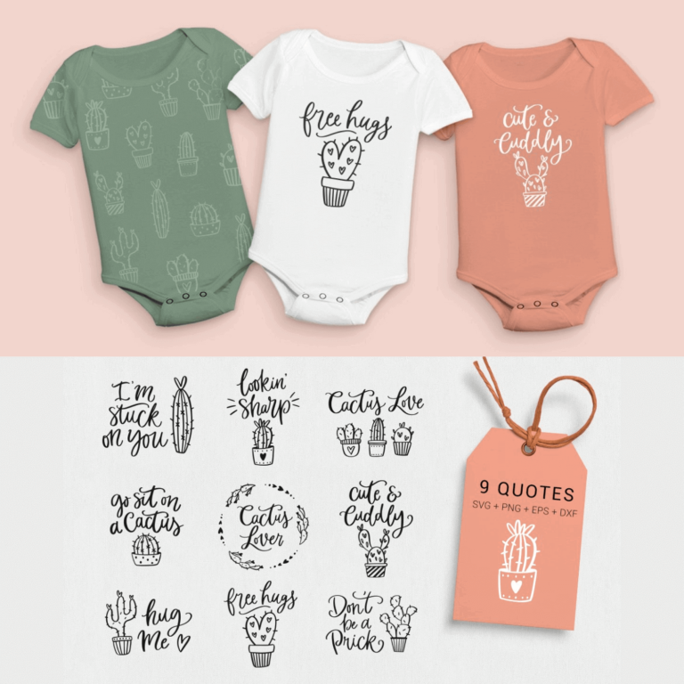 Cactus Lover Quotes Clipart SVG – MasterBundles
