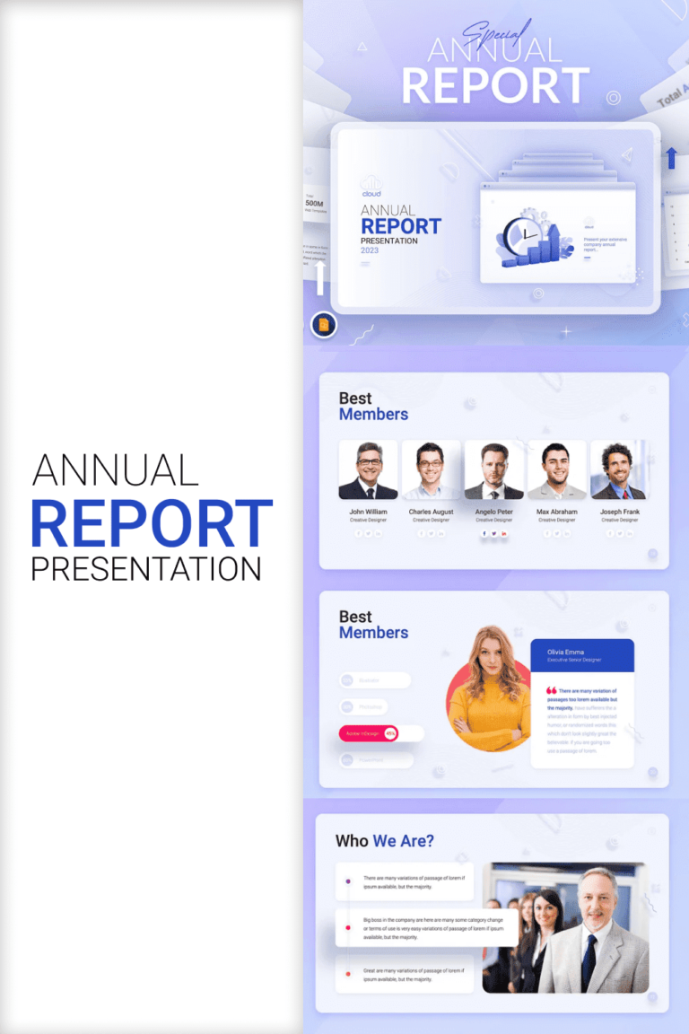 Annual Report Keynote Template – MasterBundles