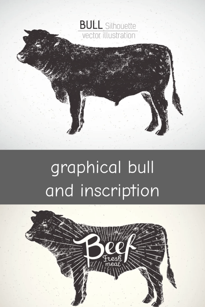 Graphical Bull And Inscription – MasterBundles