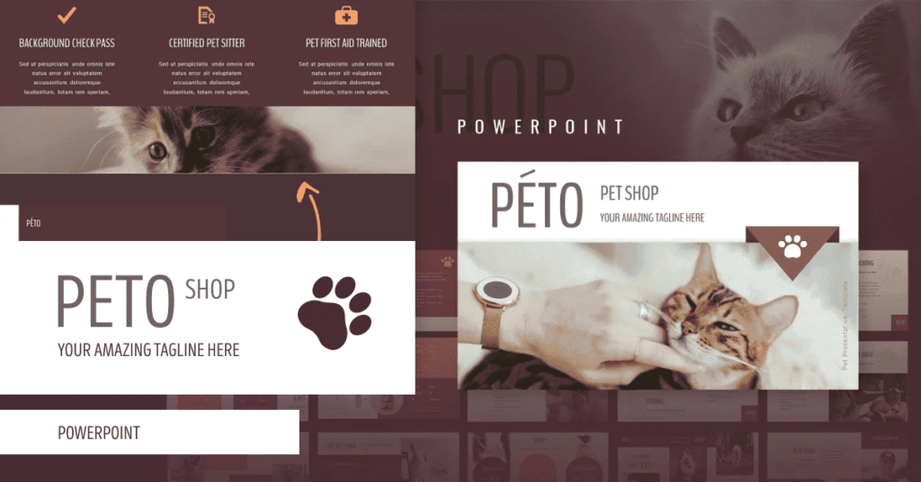 Peto - Pet Shop Powerpoint – MasterBundles