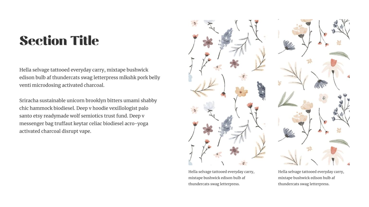 Free Flower Simple Powerpoint Background | Master Bundles