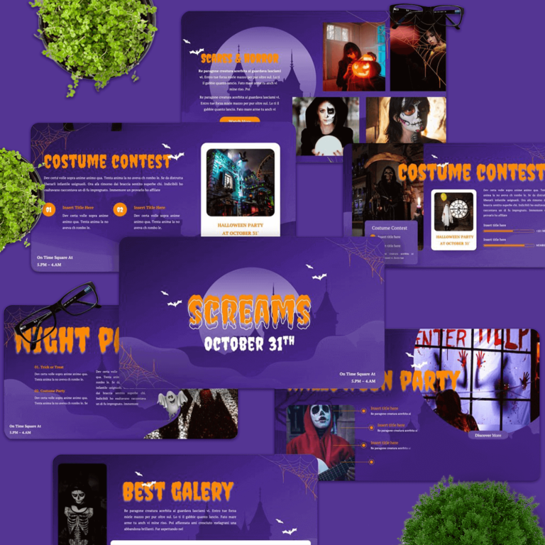 Spooky Halloween Template Powerpoint | Master Bundles