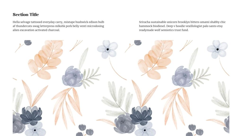 Free Flower Simple Powerpoint Background | Master Bundles