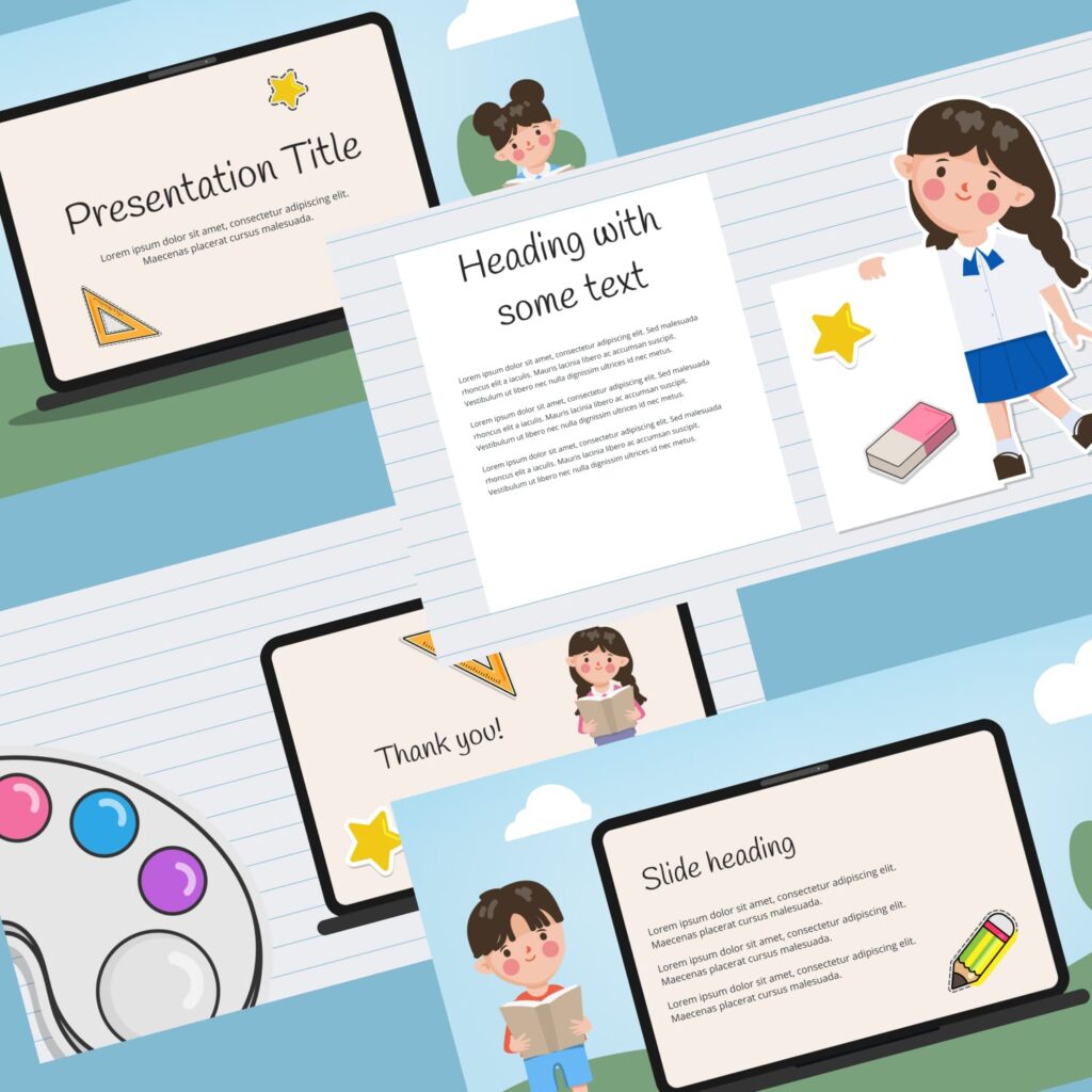 Free School Powerpoint Background For Kids – MasterBundles