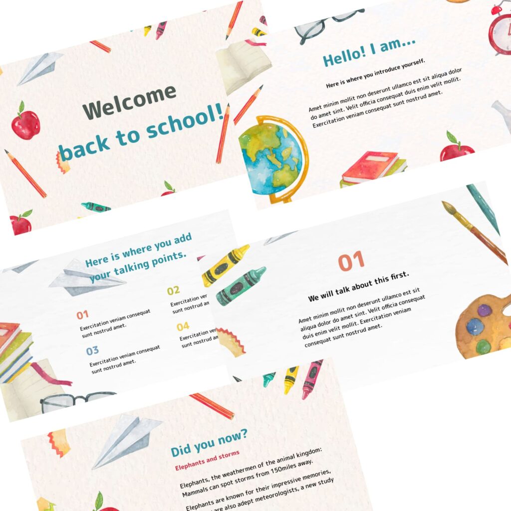 Back to School Powerpoint Background Free – MasterBundles