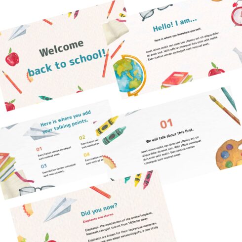 Back to School Powerpoint Background Free – MasterBundles