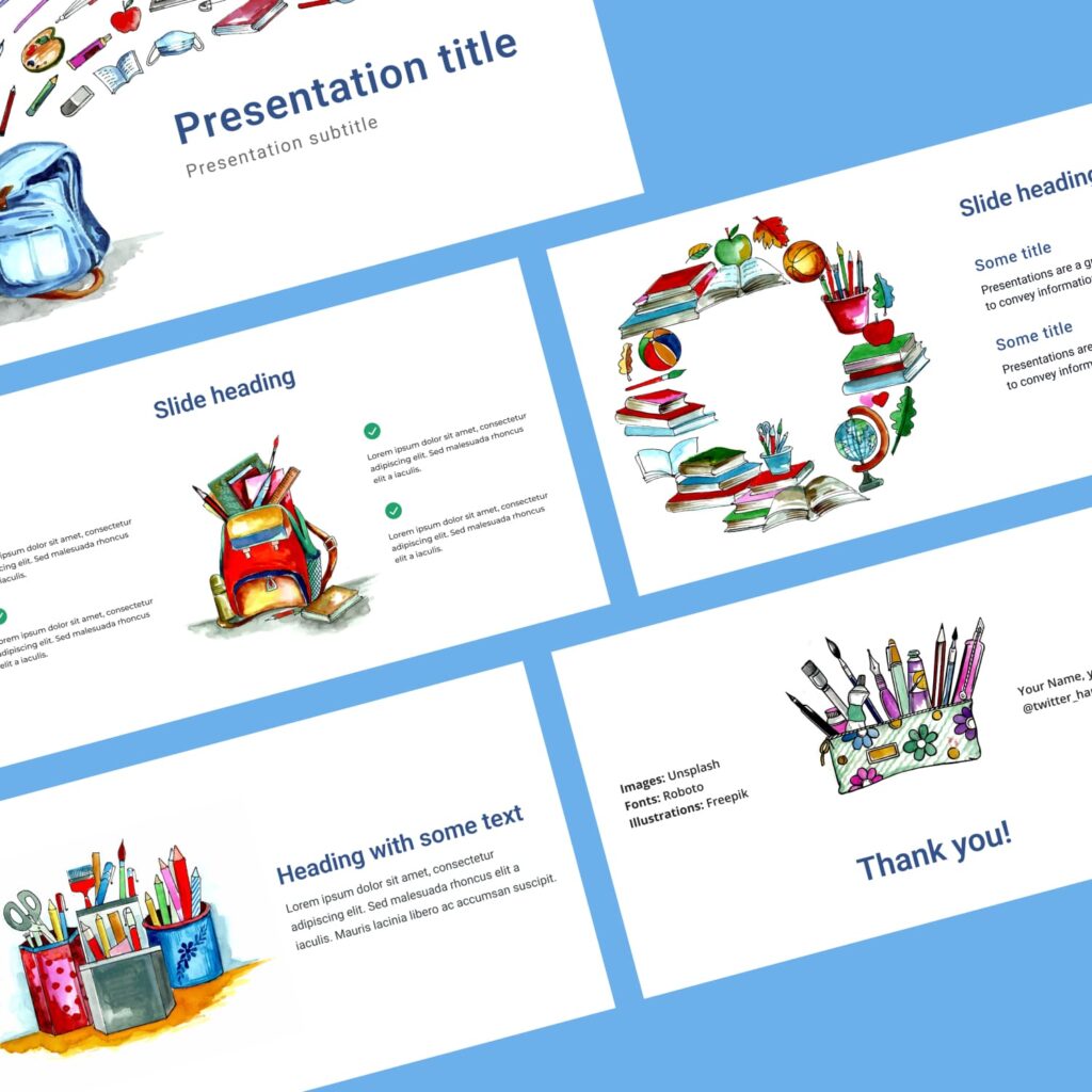 Free School Wallpaper Powerpoint Background – MasterBundles