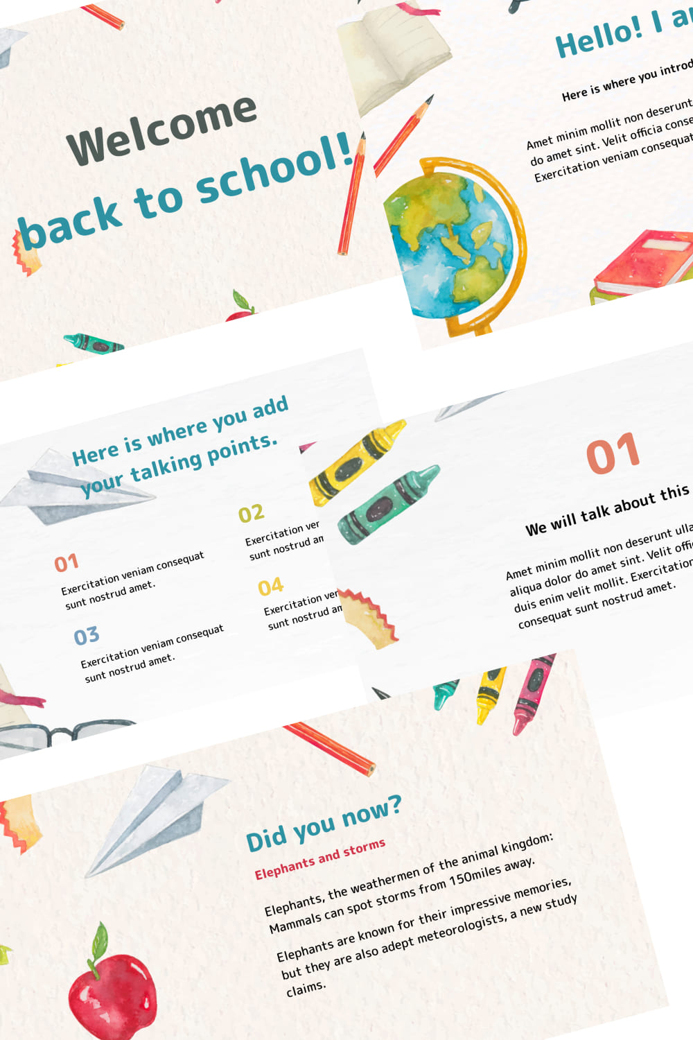 Back to School Powerpoint Background Free – MasterBundles