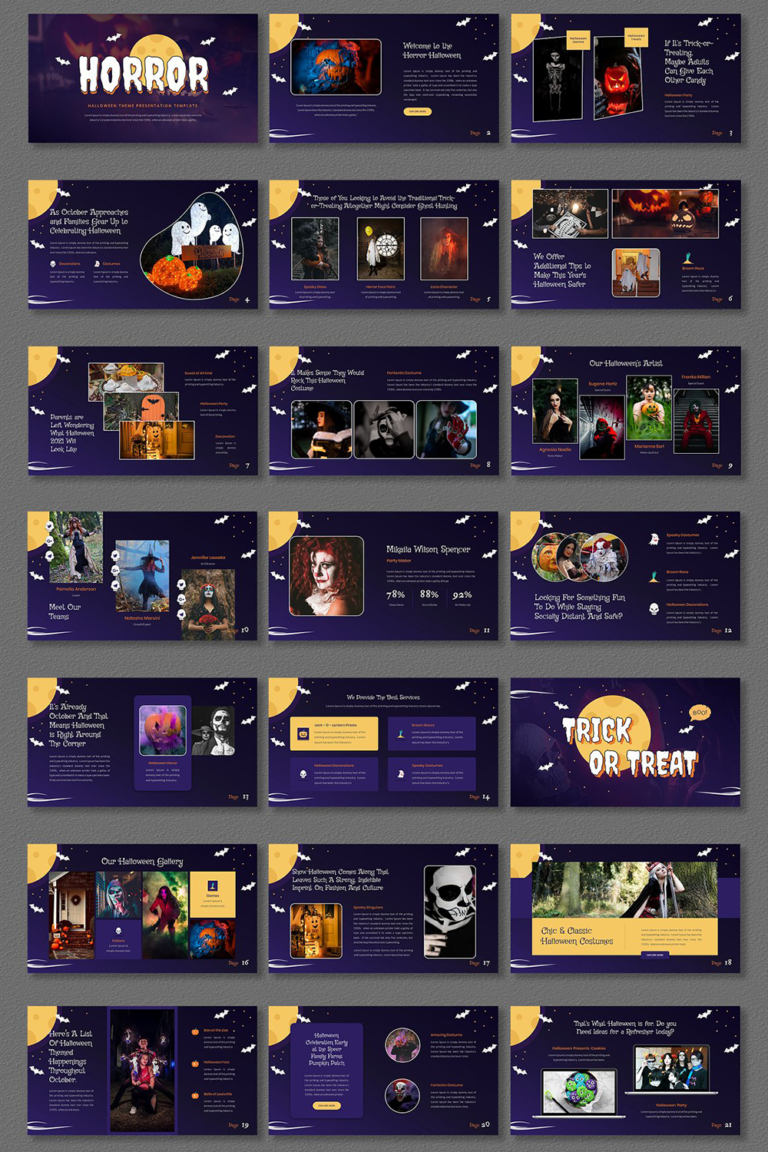 Horror GoogleSlides Presentation – MasterBundles