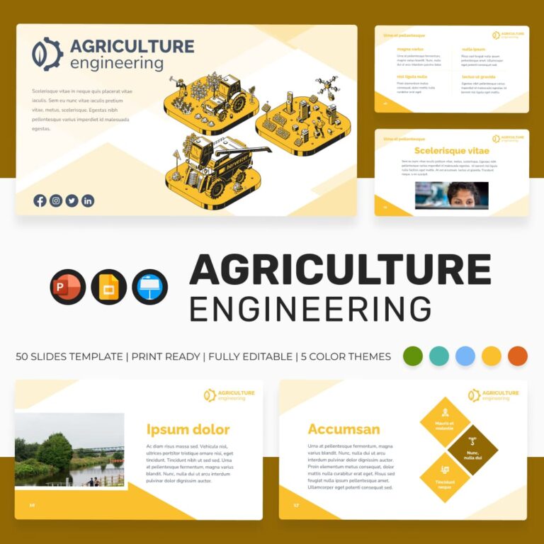 Agriculture Engineering Powerpoint Template – MasterBundles