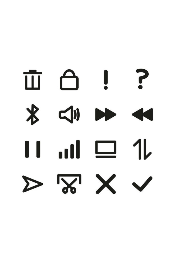 Free Black Icons – MasterBundles