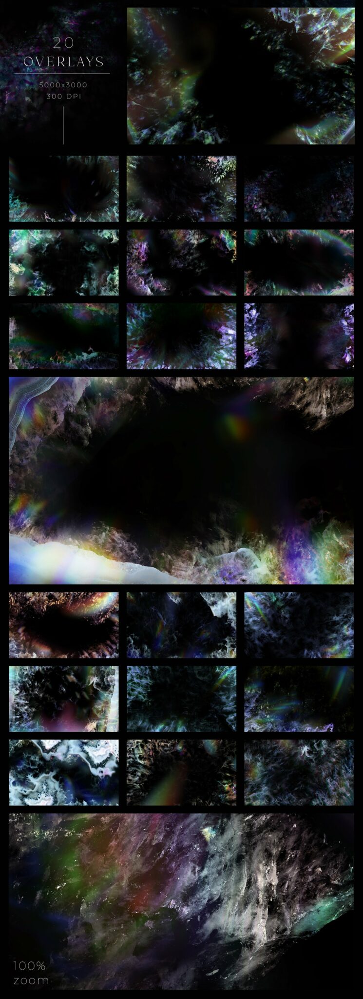 Crystal Overlays and Textures – MasterBundles