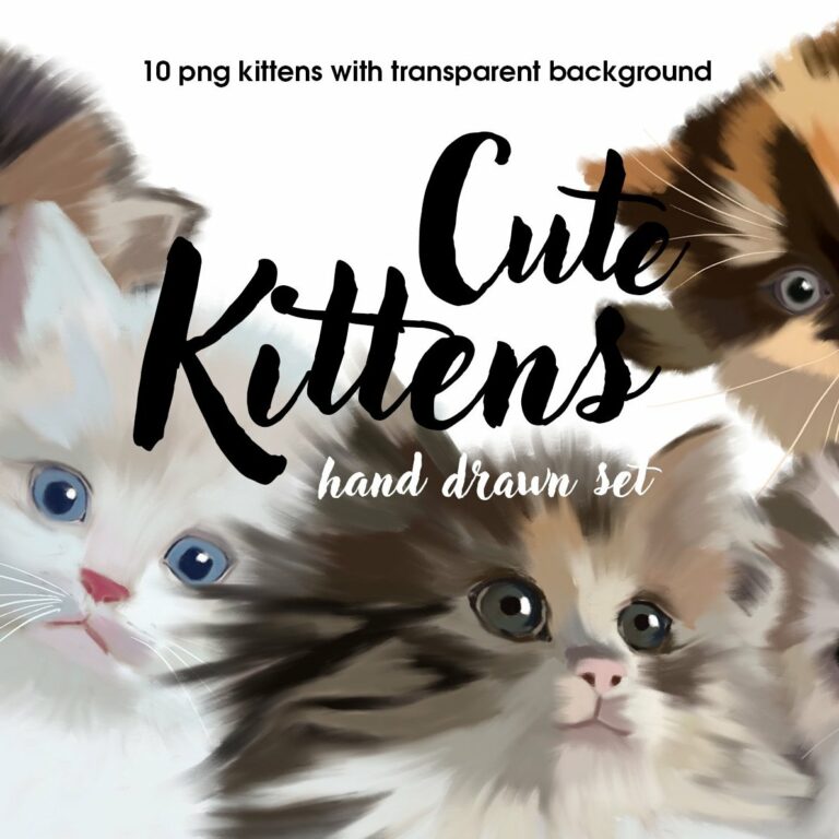 Cute Cat Digital Paper Patterns – MasterBundles