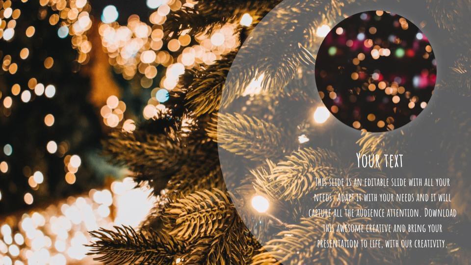 Free Christmas Lights Powerpoint Background | Master Bundles