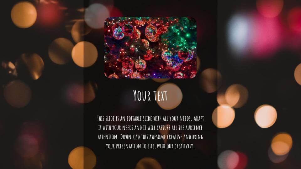 Free Christmas Lights Powerpoint Background | Master Bundles