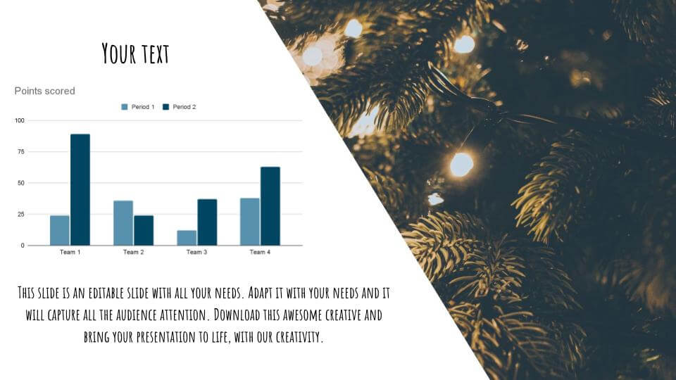 Free Christmas Lights Powerpoint Background | Master Bundles