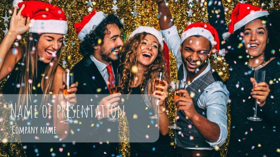 Free Christmas Party Powerpoint Background – MasterBundles
