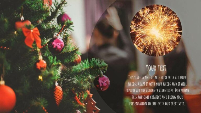 Free Christmas Party Powerpoint Background | Master Bundles