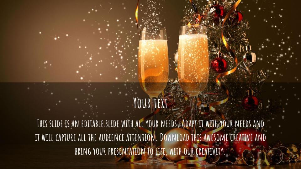 Free Christmas Party Powerpoint Background | Master Bundles