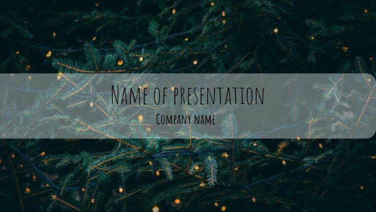 Free Christmas Tree Powerpoint Background | Master Bundles