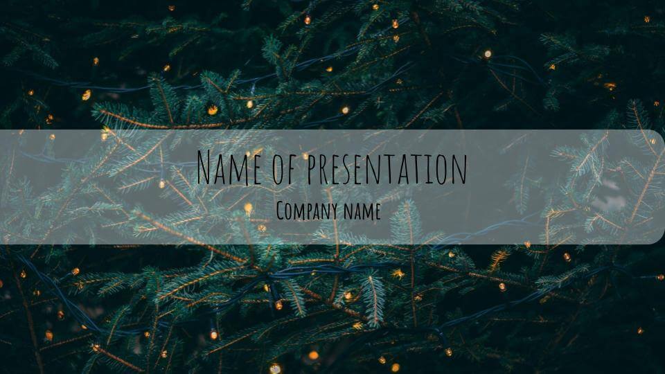 Free Christmas Tree Powerpoint Background – MasterBundles