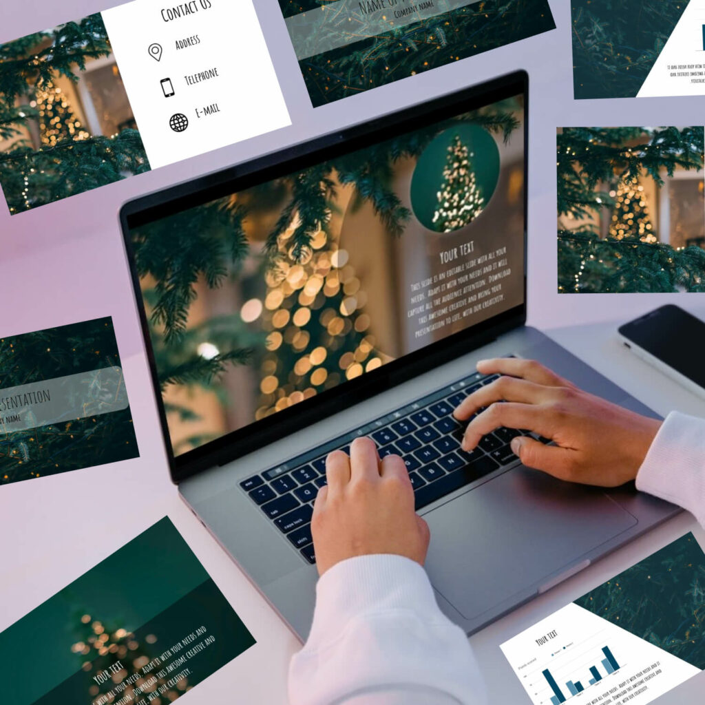 Free Christmas Tree Powerpoint Background – MasterBundles