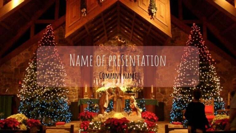Free Church Christmas Powerpoint Backgrounds | Master Bundles