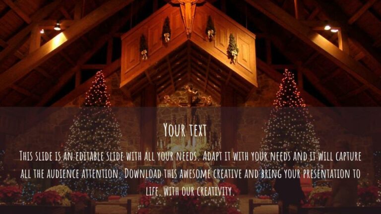 Free Church Christmas Powerpoint Backgrounds | Master Bundles