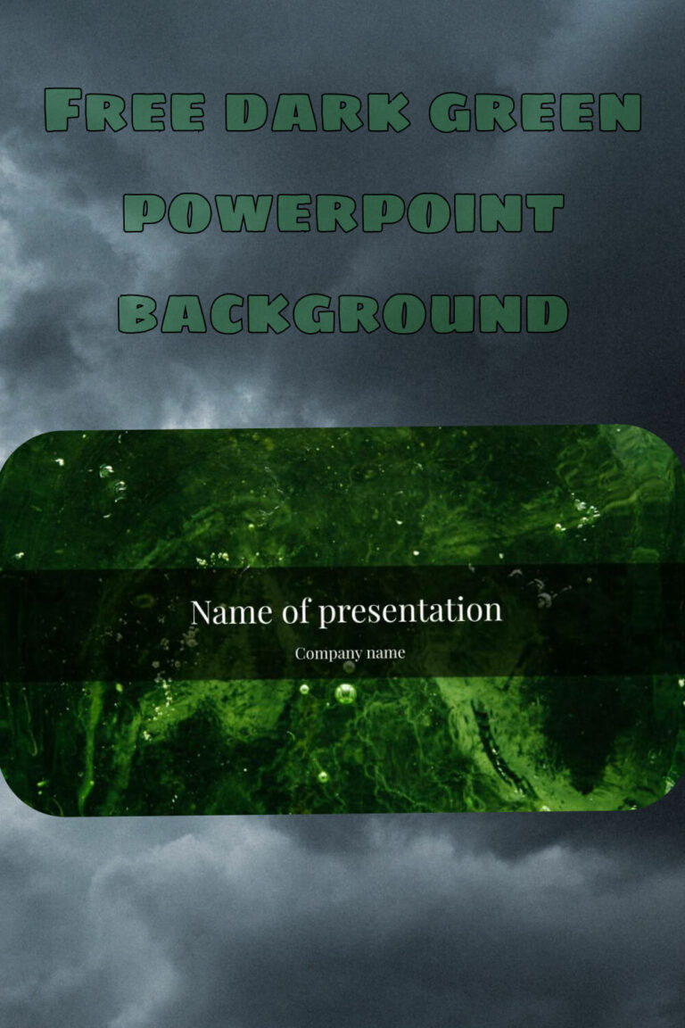 Free Dark Green Powerpoint Background – MasterBundles