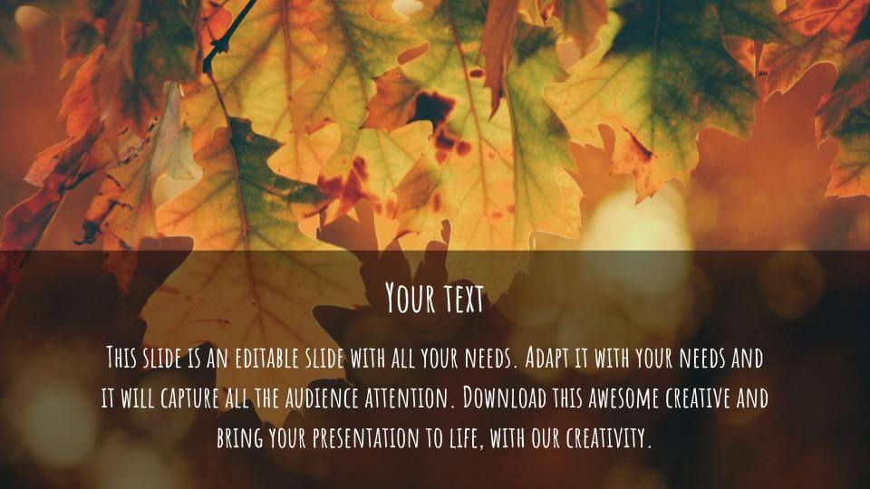 Free Fall Autumn Worship Powerpoint Background | Master Bundles