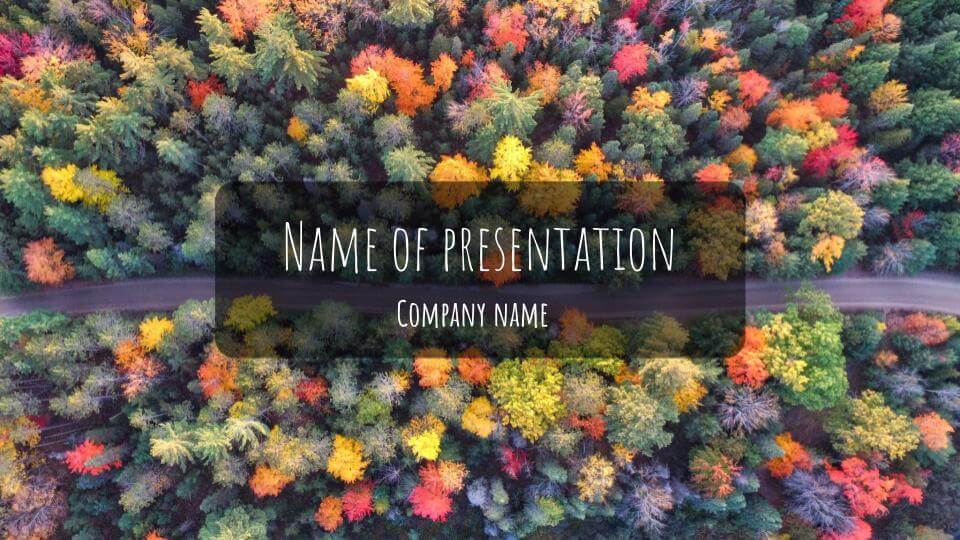 Free Fall Background For Powerpoint – MasterBundles