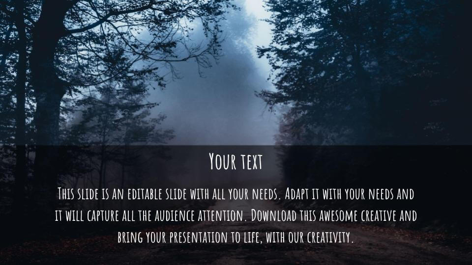 Free Fall Dark Powerpoint Background | Master Bundles