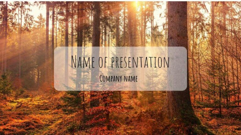 Free Fall Landscape Powerpoint Background | Master Bundles