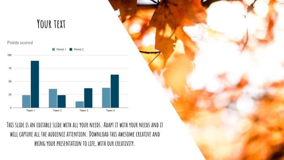 Free Fall Leaves Background Powerpoint | Master Bundles