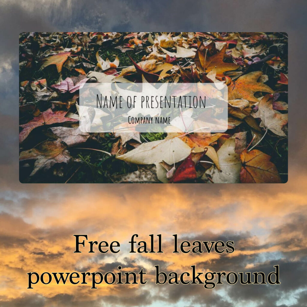 Free Fall Leaves Powerpoint Background – MasterBundles