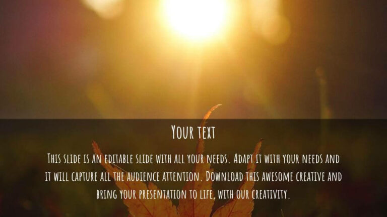 Free Fall Sunset Powerpoint Background | Master Bundles