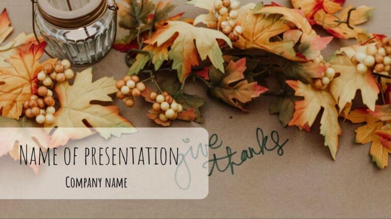 Free Fall Thanksgiving Powerpoint Background | Master Bundles