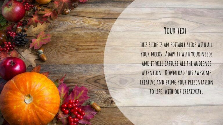 Free Fall Thanksgiving Powerpoint Background | Master Bundles