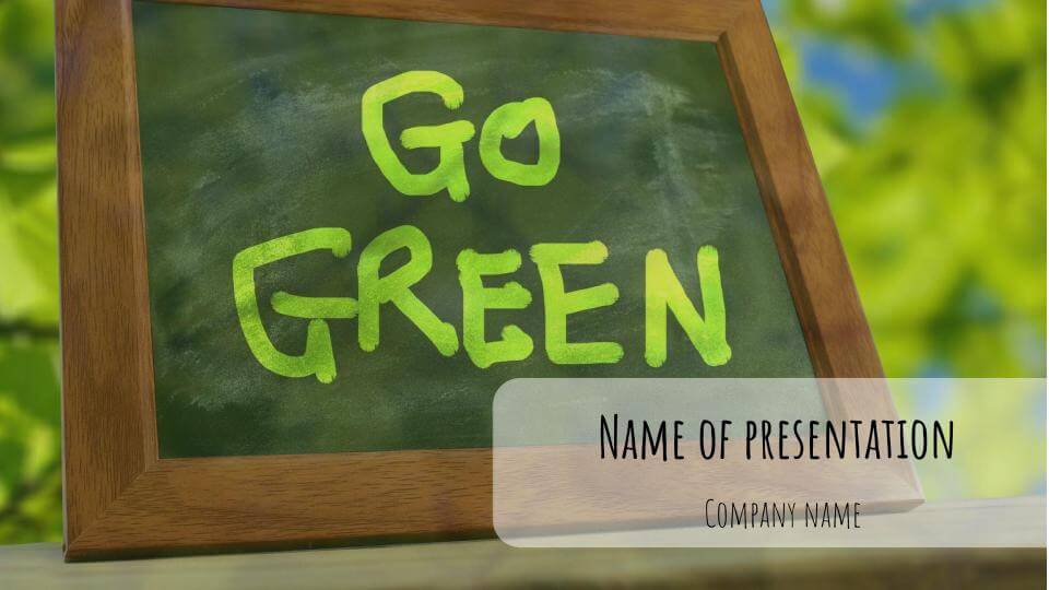 Free Go Green Powerpoint Background – MasterBundles