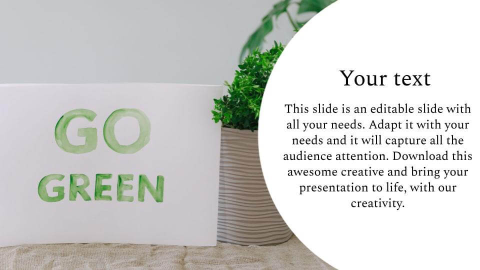 Free Go Green Powerpoint Background | Master Bundles