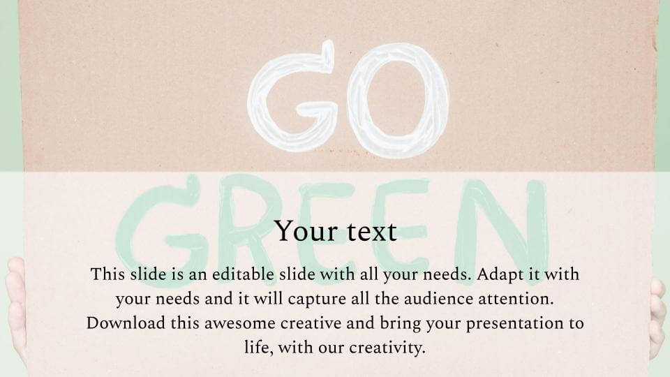 Free Go Green Powerpoint Background | Master Bundles