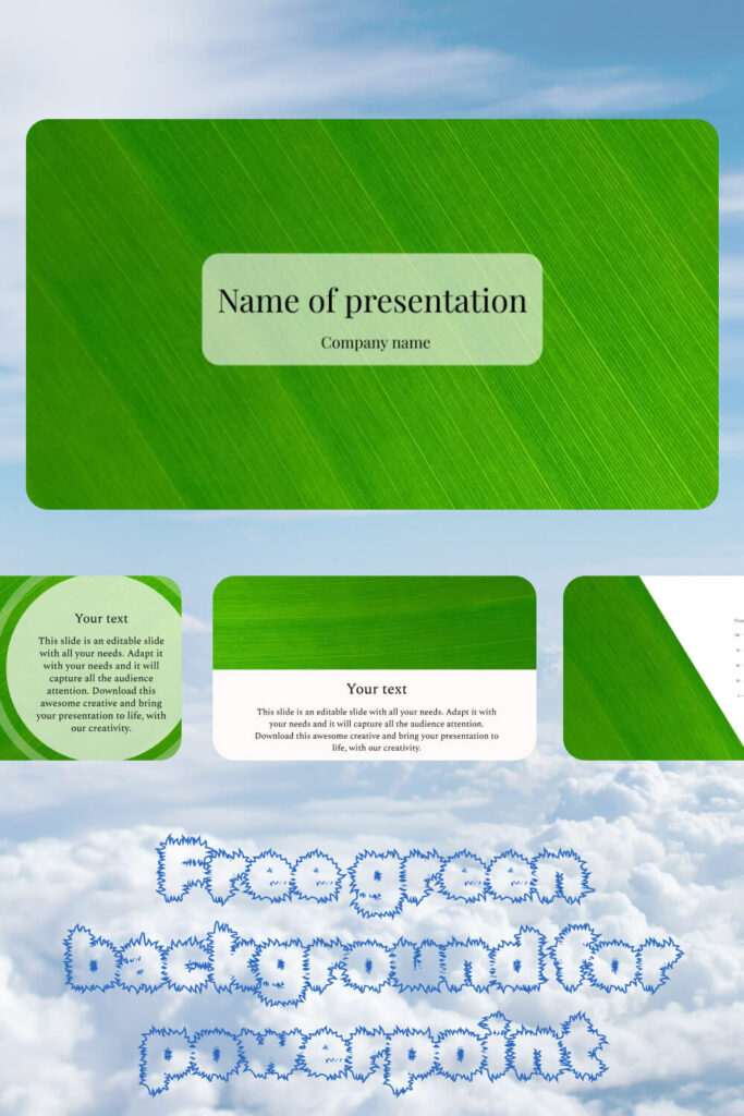 Free Green Background For Powerpoint – MasterBundles