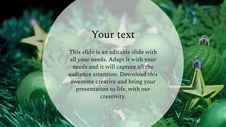 Free Green Christmas Powerpoint Background | Master Bundles